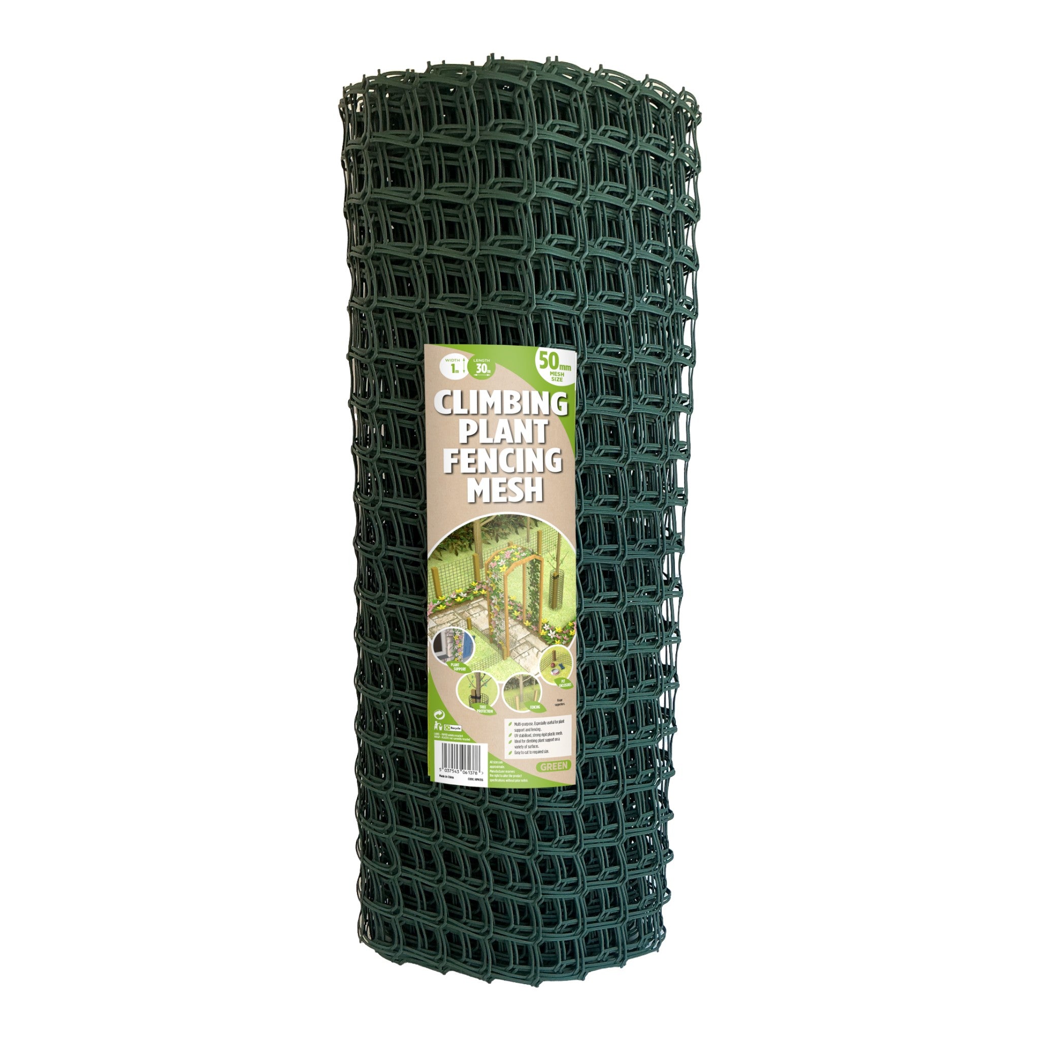 Climbing Plant Mesh – Green Plastic Support Net 1m × 30 m – Creation ...